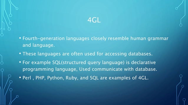 Computer programming language generations | PPTX | Programming Languages | Computing