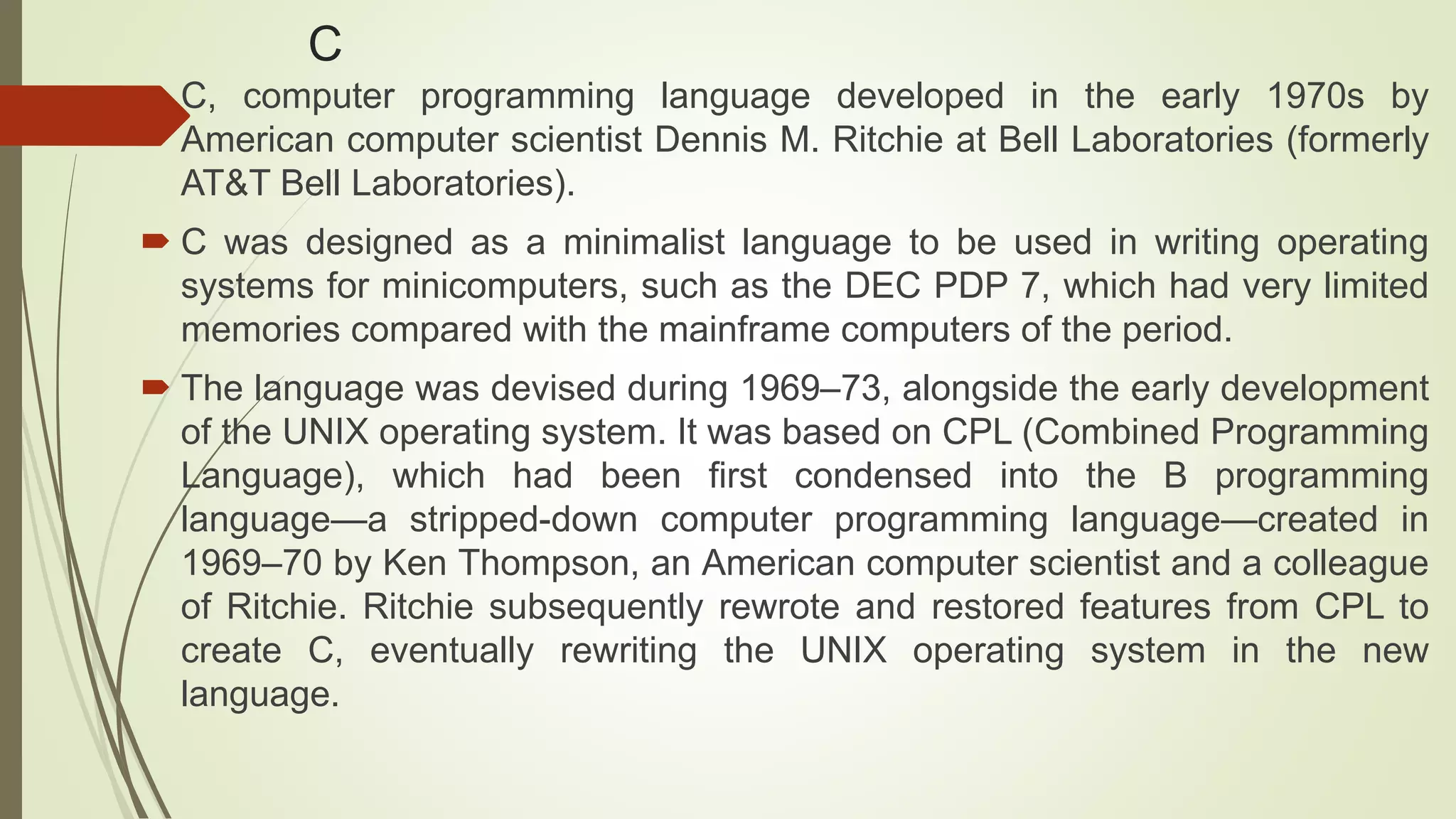 Computer programming languages | PPTX | Programming Languages | Computing