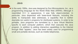 Computer programming languages | PPTX