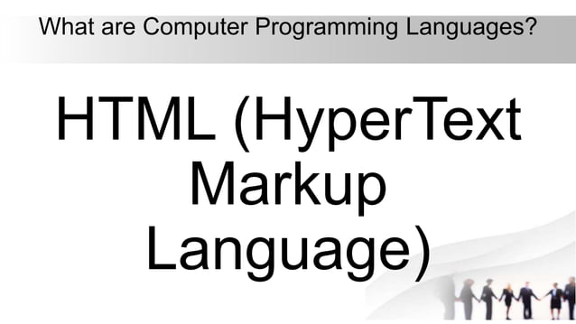 Computer programminglanguages | PPT