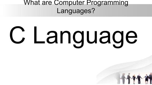 Computer programminglanguages | PPT