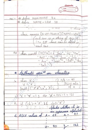 Computer programming Notes | PDF