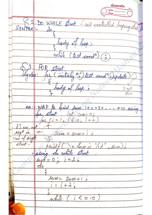 Computer programming Notes Computer programming Notes