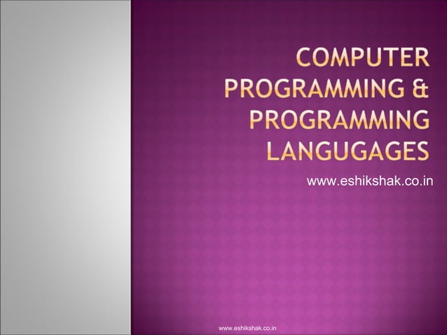 Computer programming programming_langugages | PDF