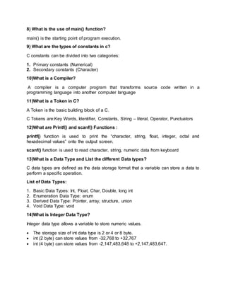 Computer programming questions | PDF