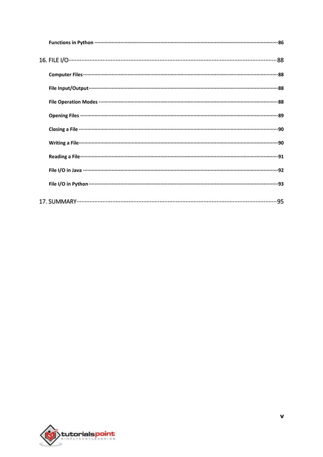 Computer Programming Tutorial Pdf 