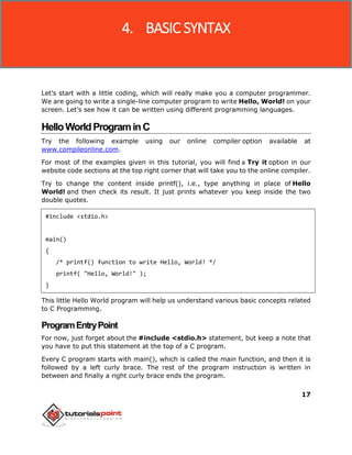 Computer programming tutorial | PDF