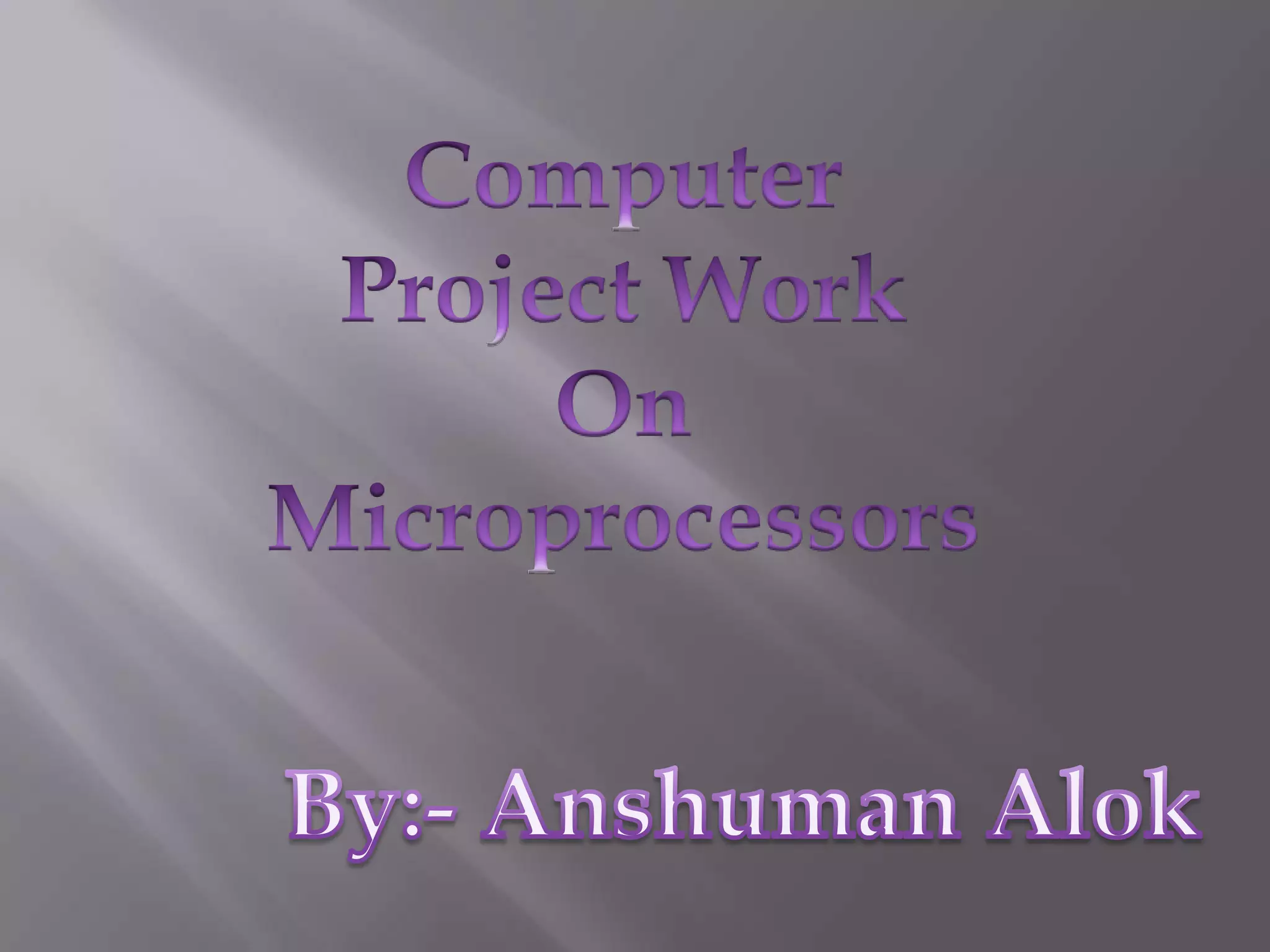 Computer project | PPT