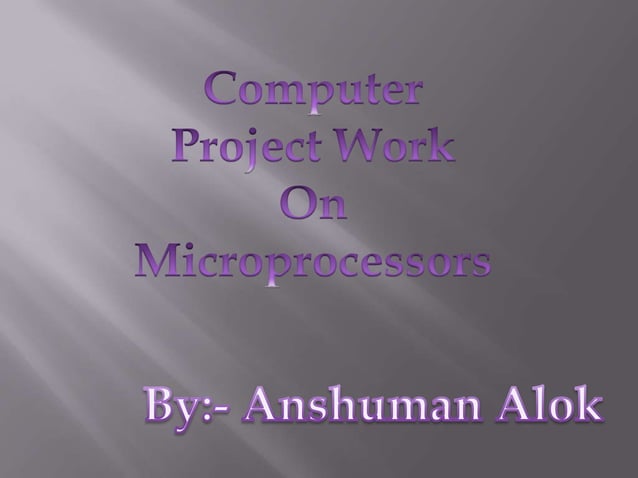 Computer project | PPT