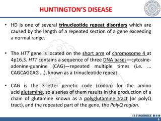 Prediction of Genetic Disorders based onTrinucleotide Repeats | PPTX
