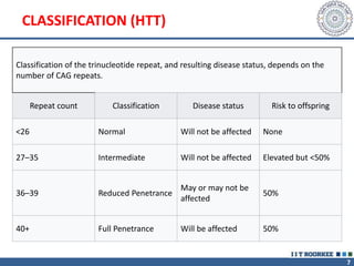 Prediction of Genetic Disorders based onTrinucleotide Repeats | PPTX