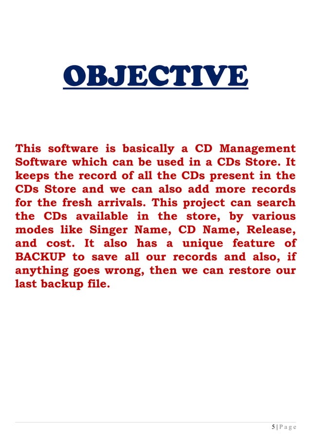 Computer project C++ CLASS 12TH (CD MANAGEMENT SYSTEM ) | DOC