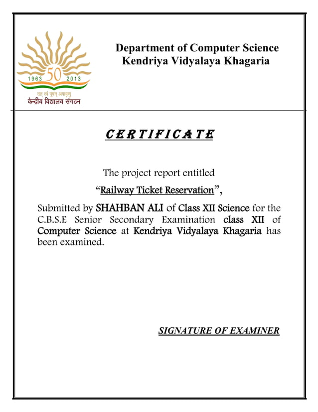 Computer project final for class 12 Students | PDF