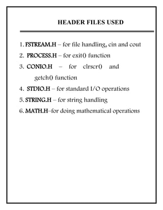 Computer project final for class 12 Students | PDF