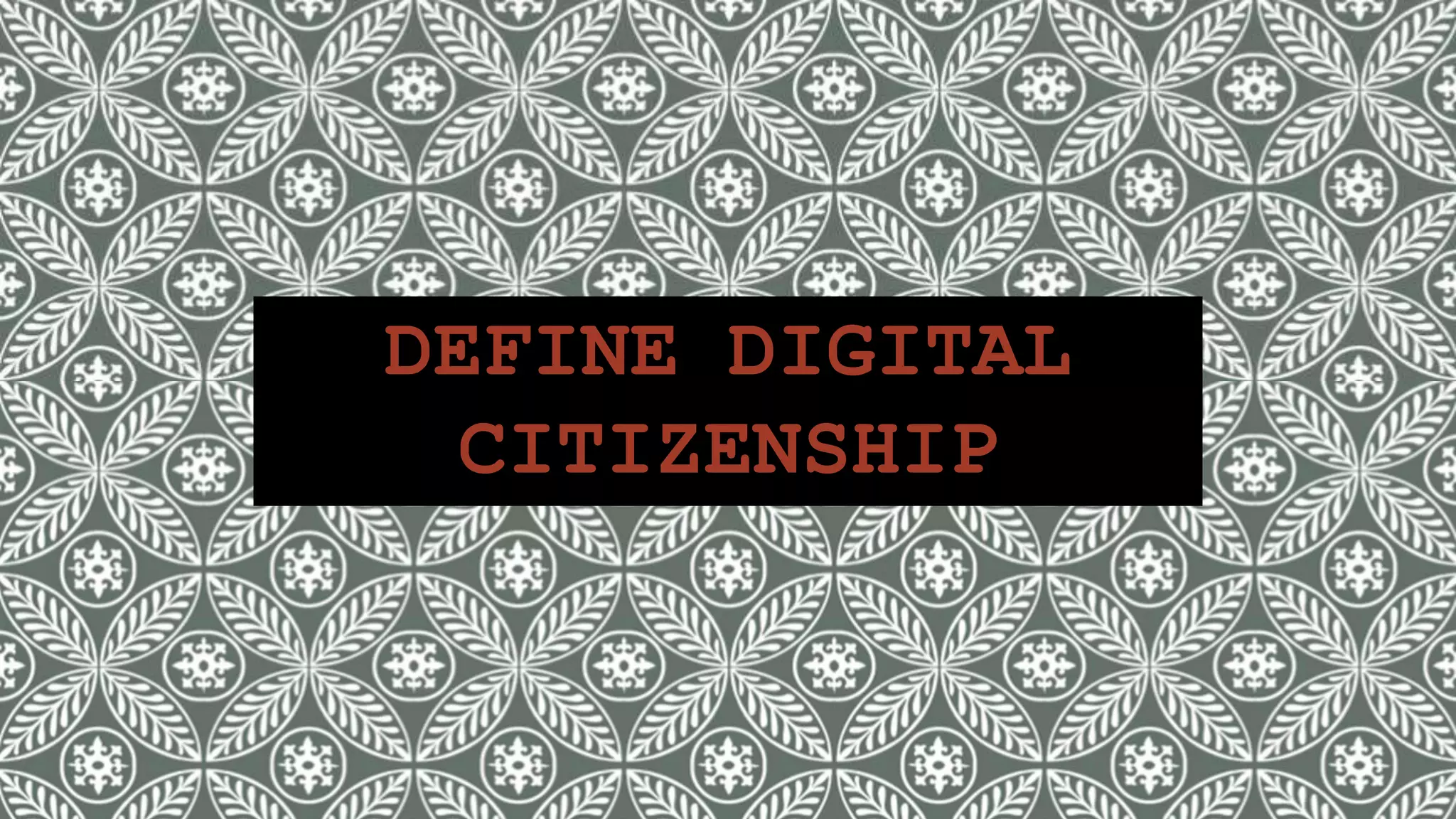Elements of Digital Citizenship | PPTX