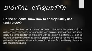 Elements of Digital Citizenship | PPTX