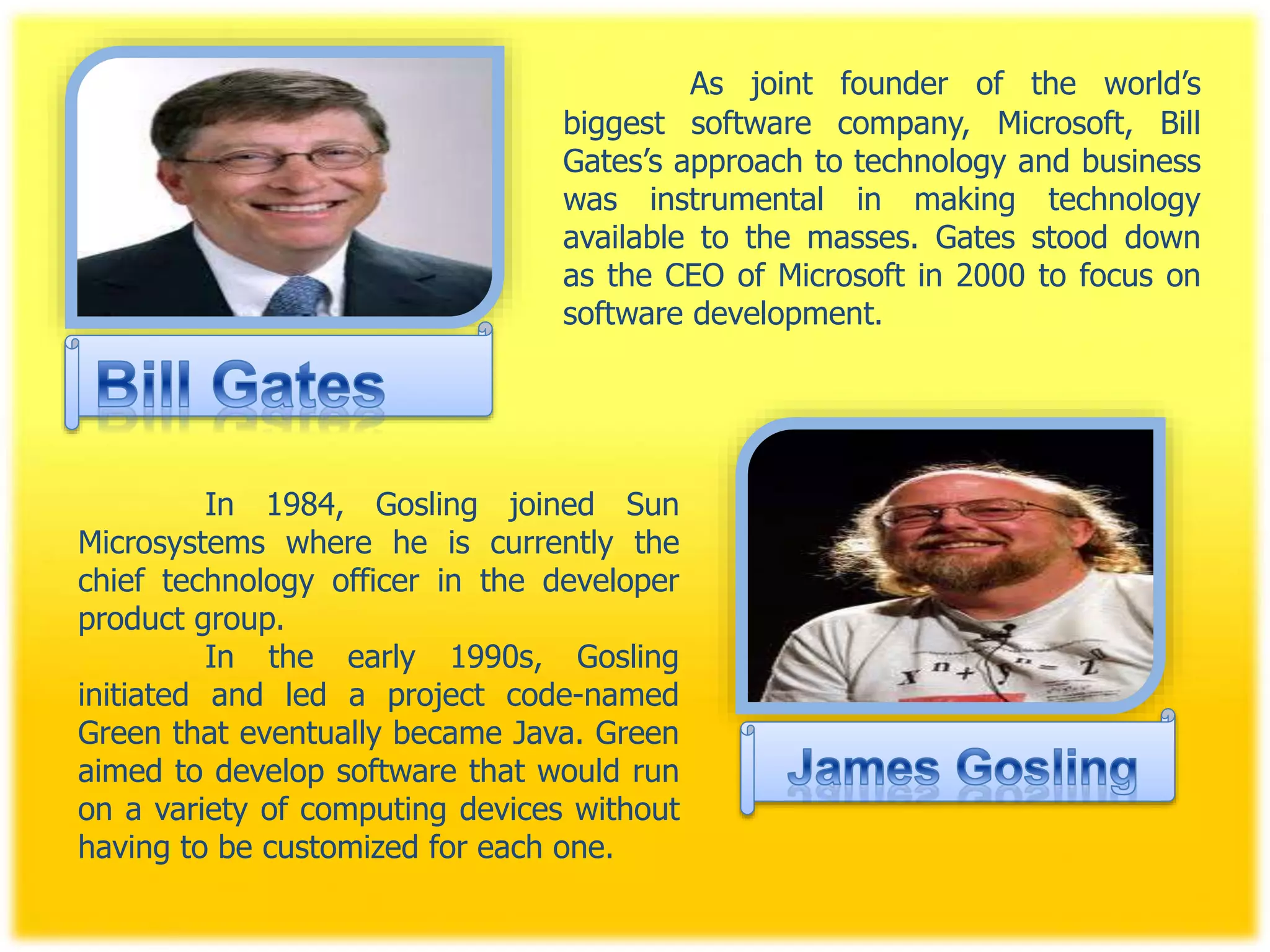 Famous Personalities in the field of Information Technology | PPTX
