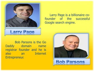 Famous Personalities in the field of Information Technology | PPTX