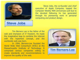 Famous Personalities in the field of Information Technology | PPT