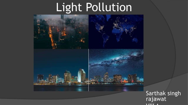 Computer project on light pollution | PPT
