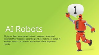 Computer project for ai and non ai robot | PPTX