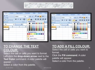 presentation on excel and word | PPTX | Desktop Publishing | Computer ...