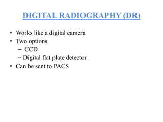 Computer radiography and digital radiography | PPTX