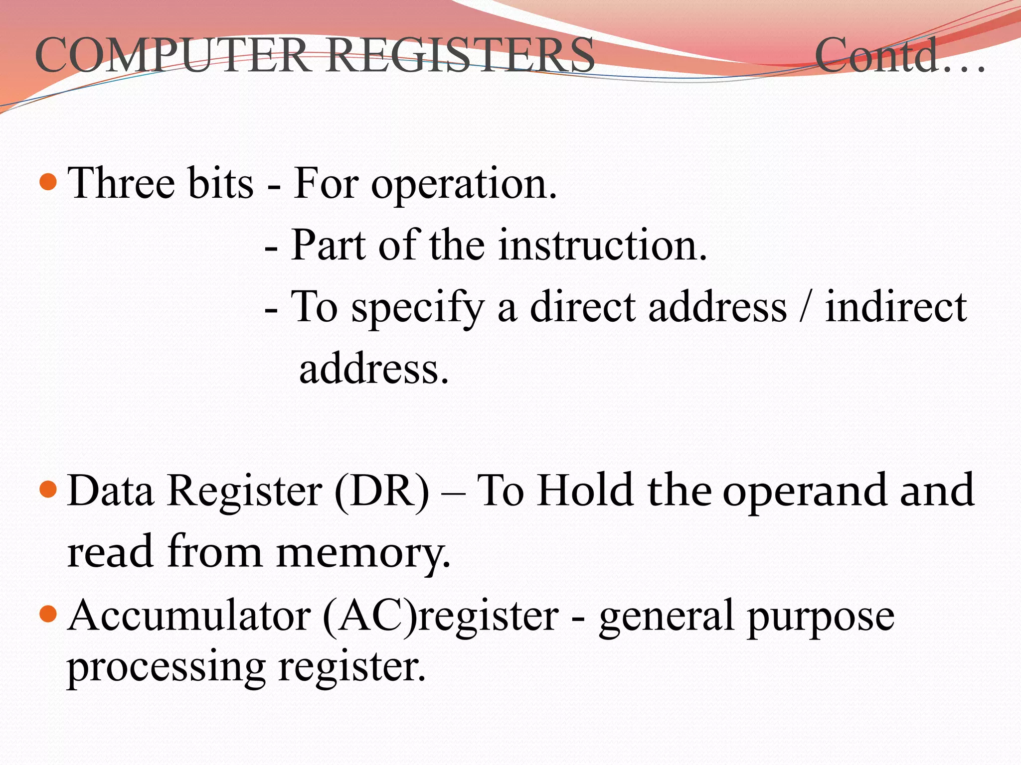 Computer registers | PPTX