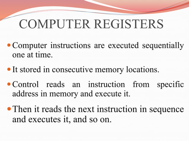 Computer registers | PPTX | Operating Systems | Computer Software and Applications
