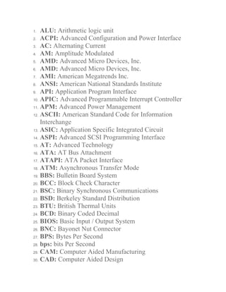 Computer relative short from.... | PDF | Data Storage and Warehousing ...
