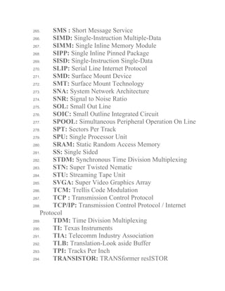 Computer relative short from.... | PDF | Data Storage and Warehousing | Computing