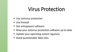 Computer Viruses and Protections | PPT