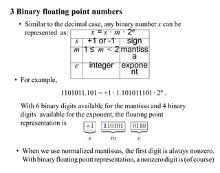 Computer Representation of Numbers and.pptx | Computing | Technology & Computing