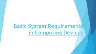 Computer Hardware-Software Requirments In Computer Devices And Mobiles ...