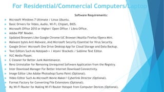 Computer Hardware-Software Requirments In Computer Devices And Mobiles ...