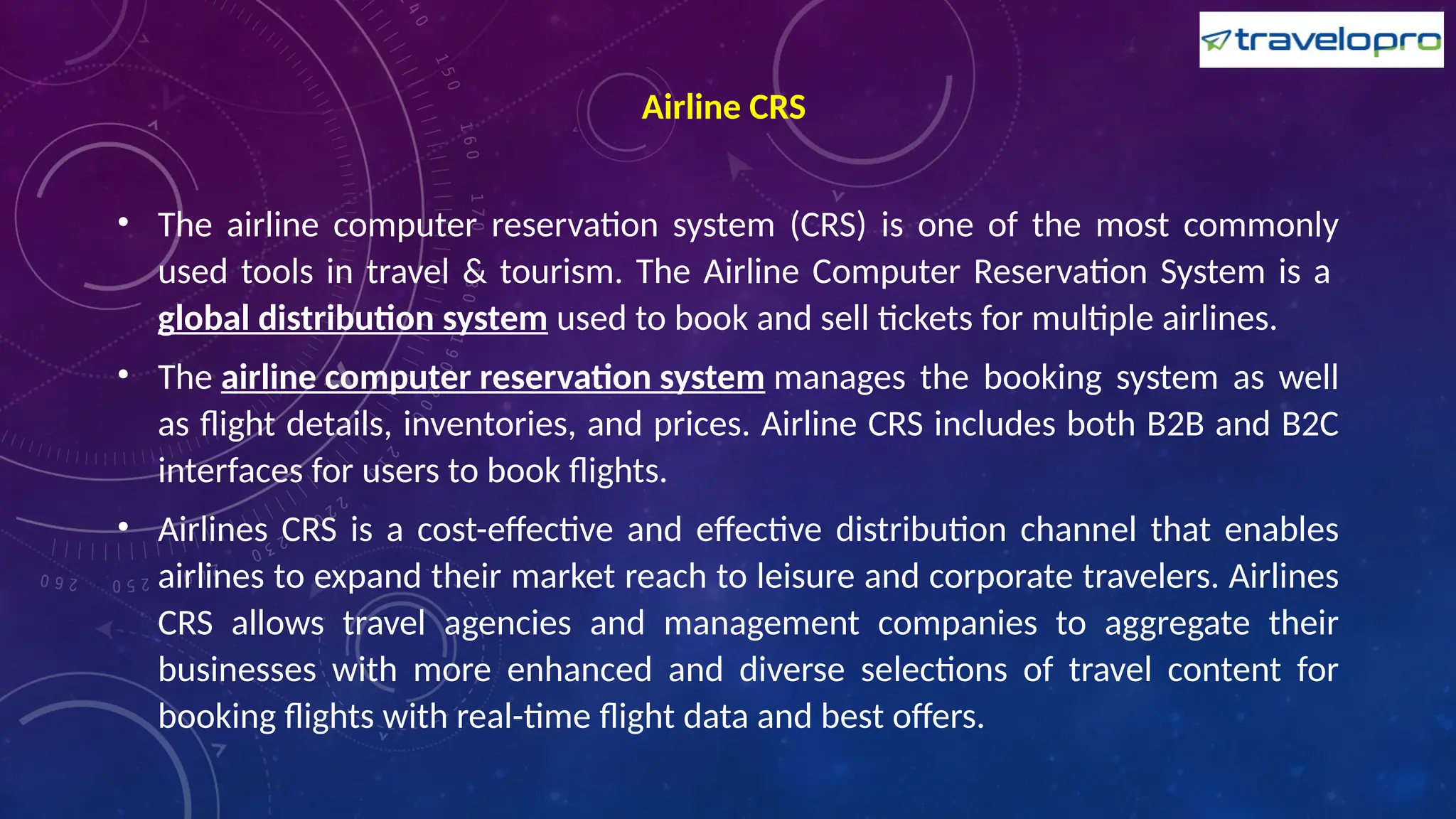 Computer Reservation System | CRS Reservation System | CRS Travel | PPTX