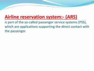 Computer Resevation System | PPTX