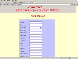 Computer Resource Management | PPT