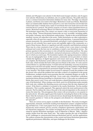 Blockchain-Based Internet of Things: Review, Current Trends ...