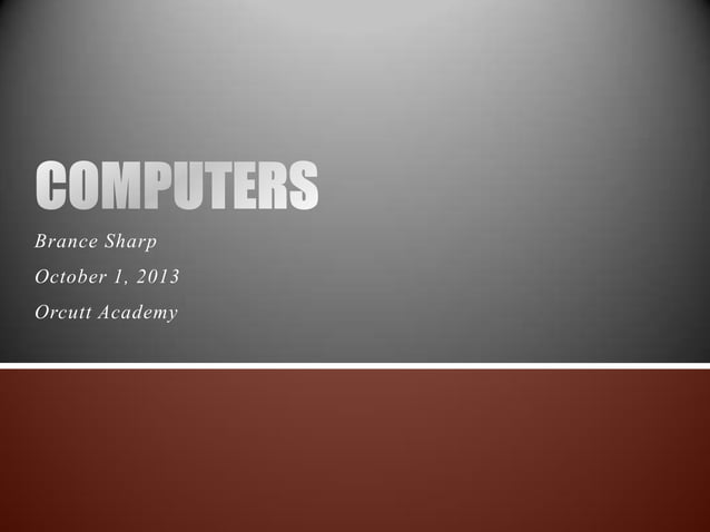 Computers | PPT