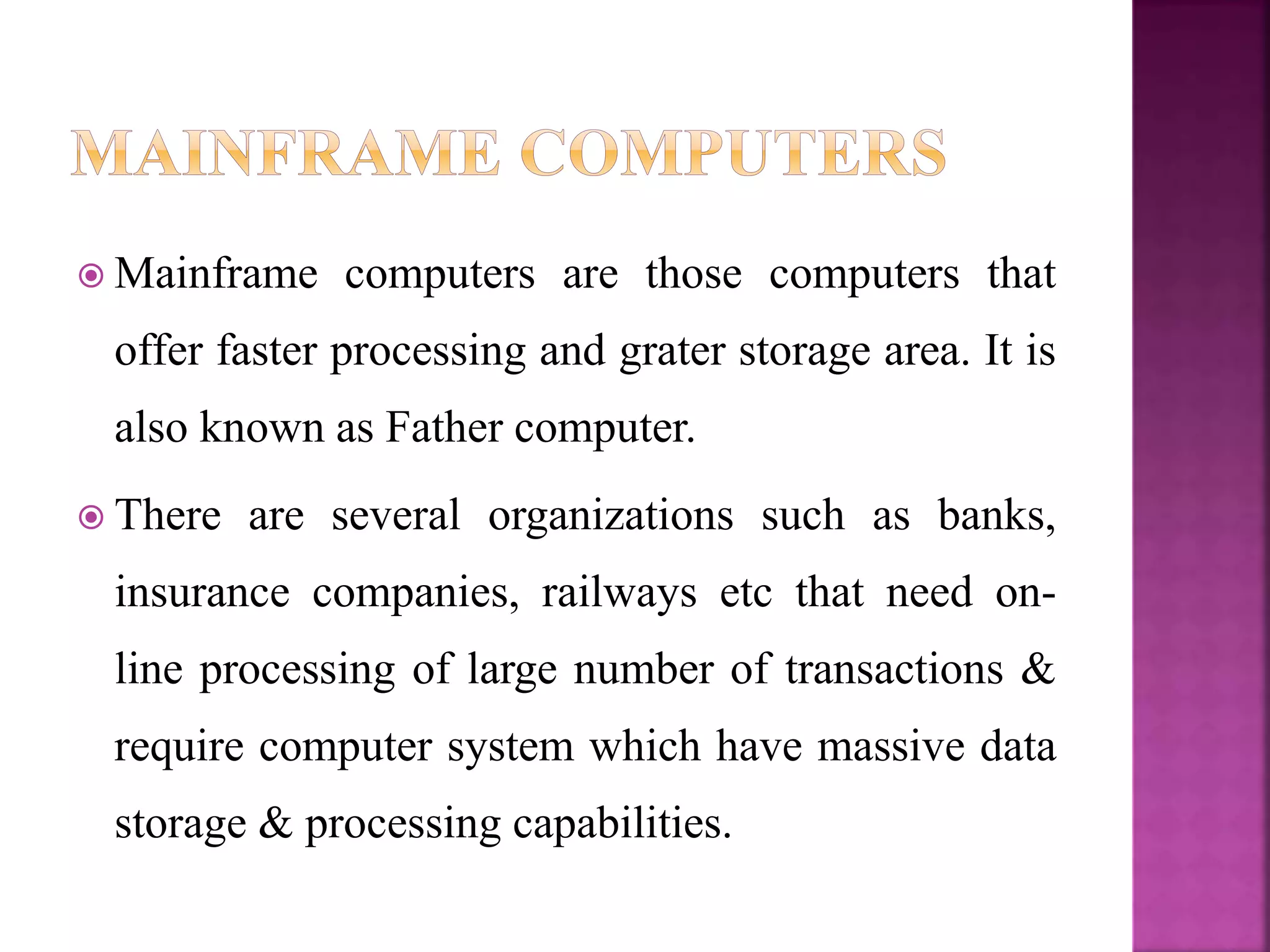 Classification of Computers | PPTX