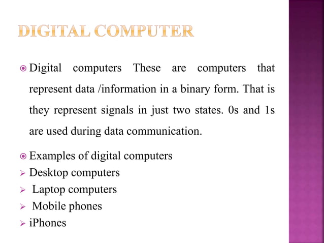 Classification of Computers | PPT
