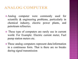 Classification of Computers | PPTX