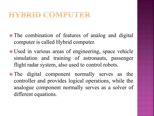 Classification of Computers | PPTX | Computing | Technology & Computing