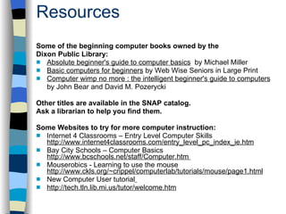 Computers For Beginners: What's on your Desktop? | PPT | Internet for ...