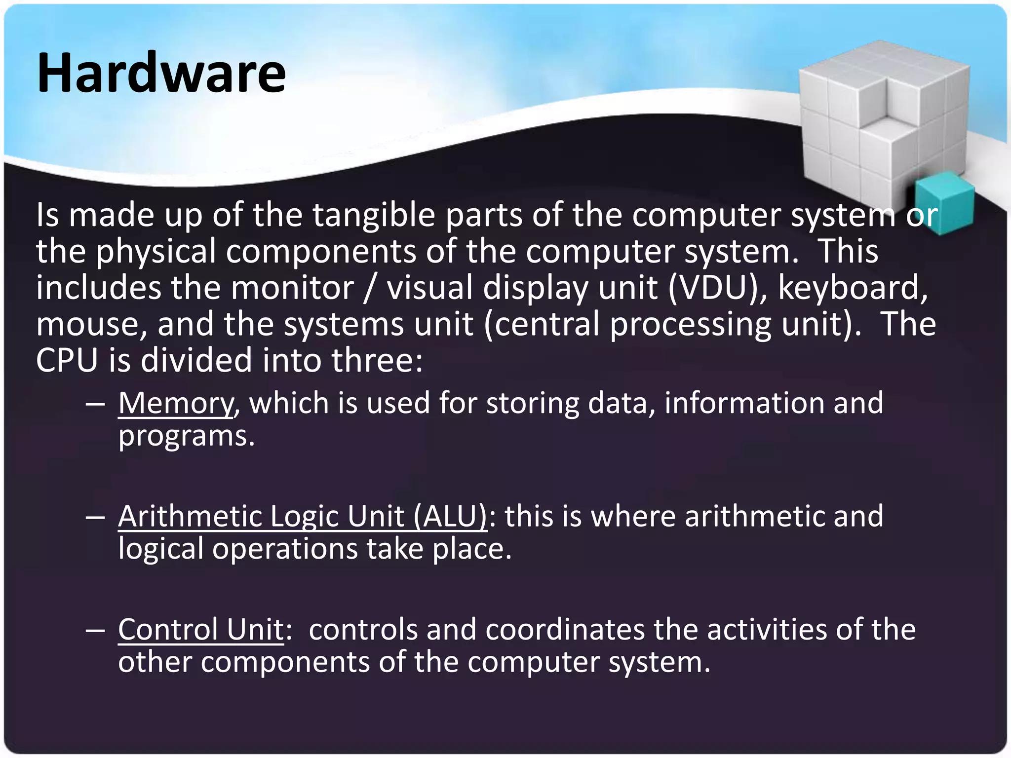 Computers part 2 DE L200 | PPTX | Operating Systems | Computer Software ...