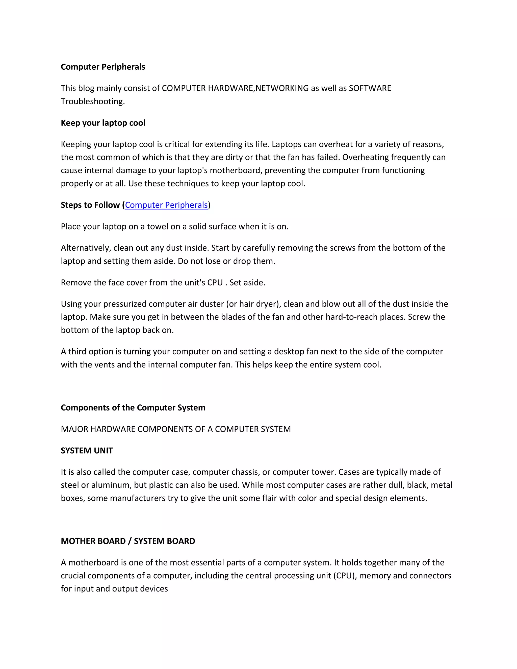 Computers peripherals | PDF