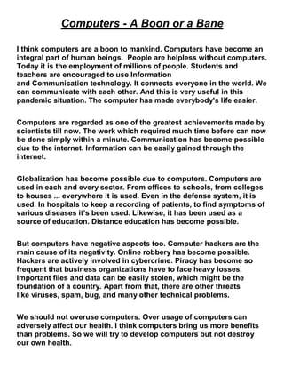 Computers a boon or a bane.pdf