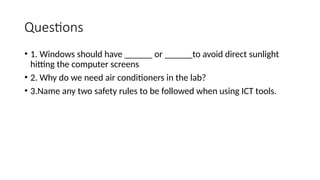 Grade 1 Computer Safety Rules or Rules.pptx