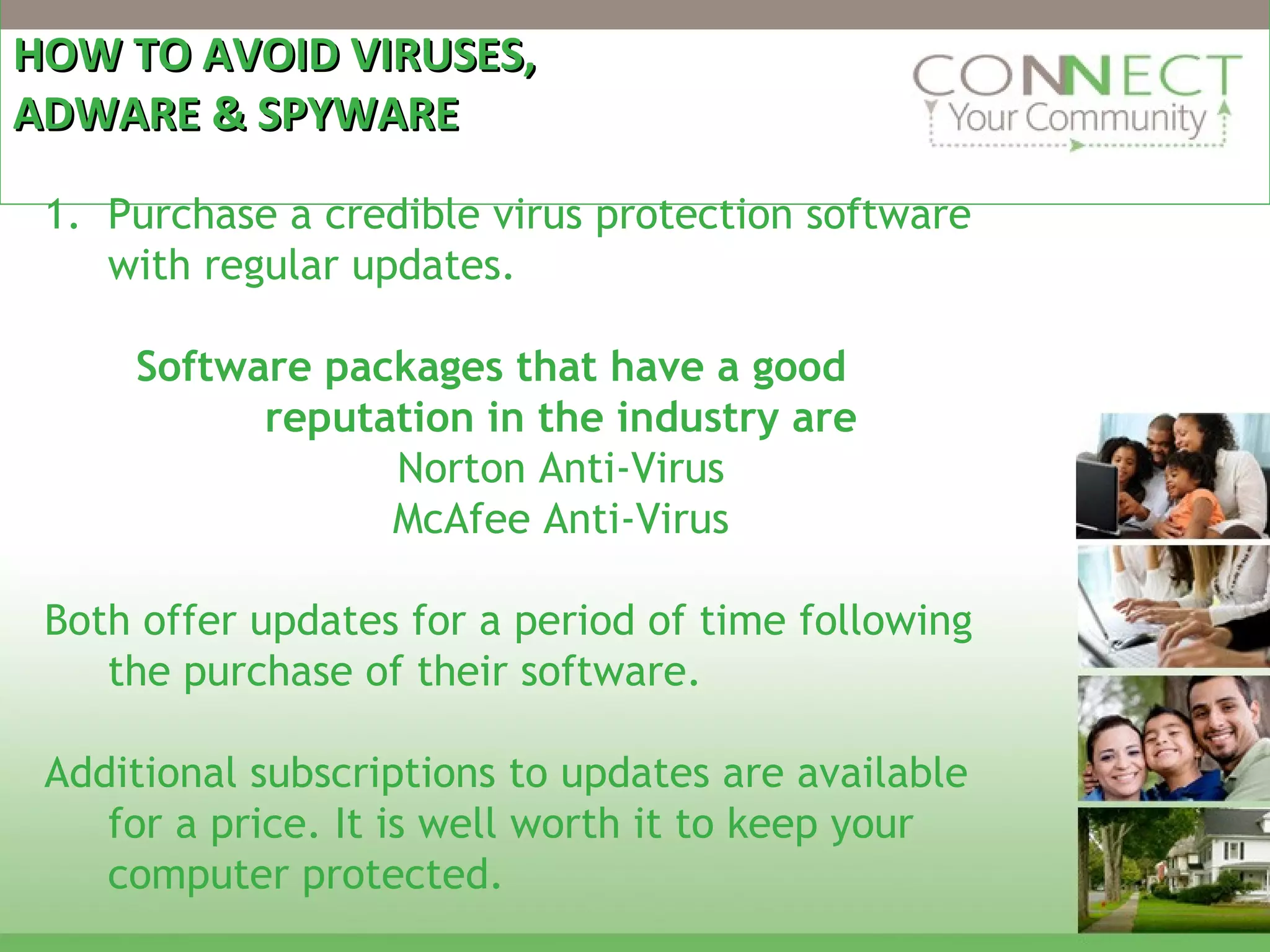 Computer saftey adware, spyware & viruses | PPT | Email | Internet